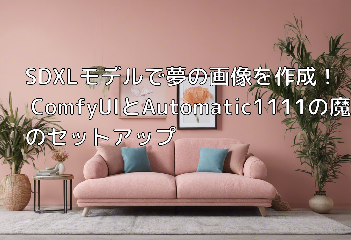 Sdxlモデルで夢の画像を作成! Comfyuiとautomatic1111の魔法のセットアップ Webメディア Work Wonders”
