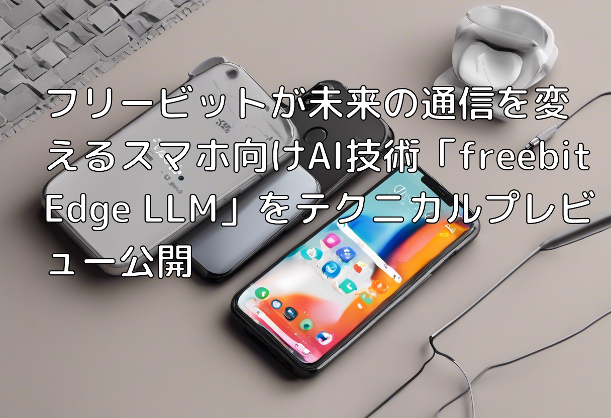 フリービットが未来の通信を変えるスマホ向けAI技術「freebit Edge LLM」をテクニカルプレビュー公開 | WEBメディア“WORK WONDERS”