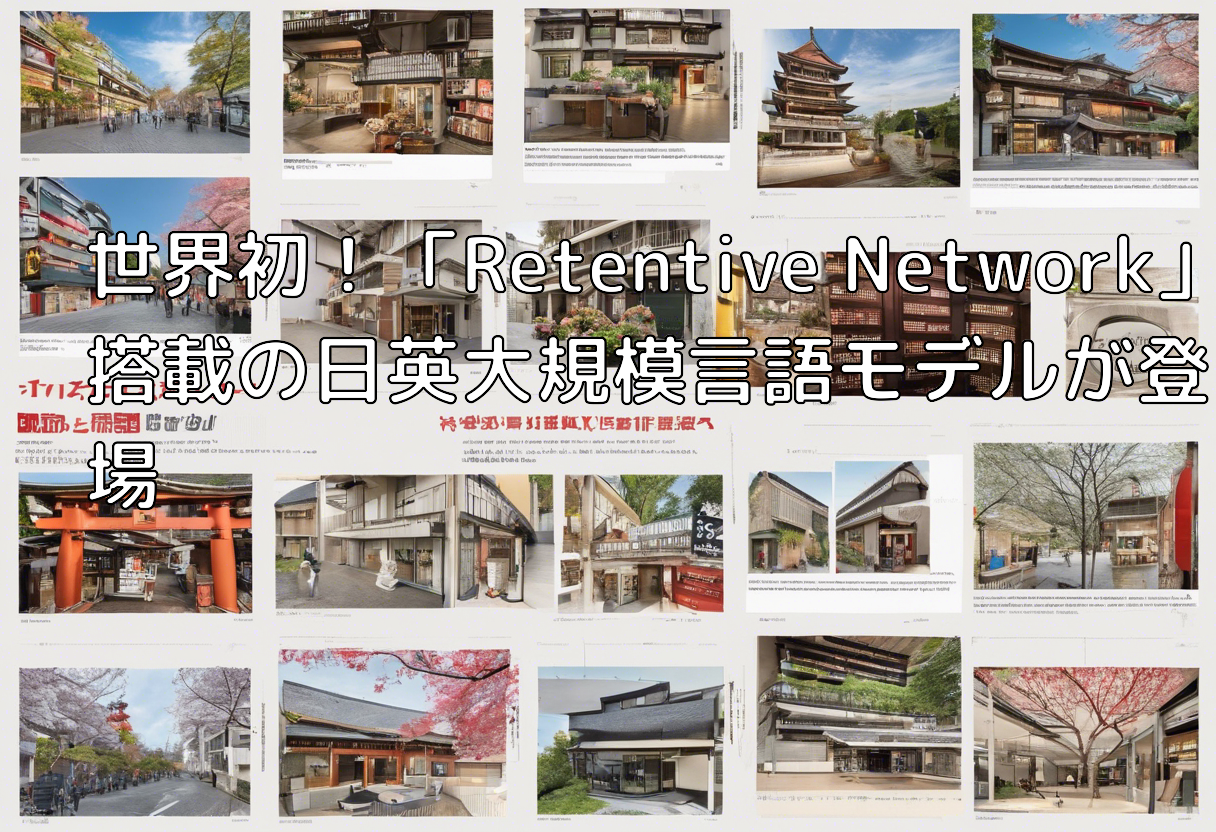 世界初！「Retentive Network」搭載の日英大規模言語モデルが登場 | WEBメディア“WORK WONDERS”