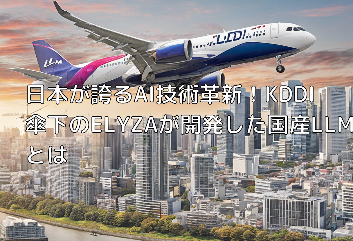 日本が誇るAI技術革新！KDDI傘下のELYZAが開発した国産LLMとは | WEBメディア“WORK WONDERS”